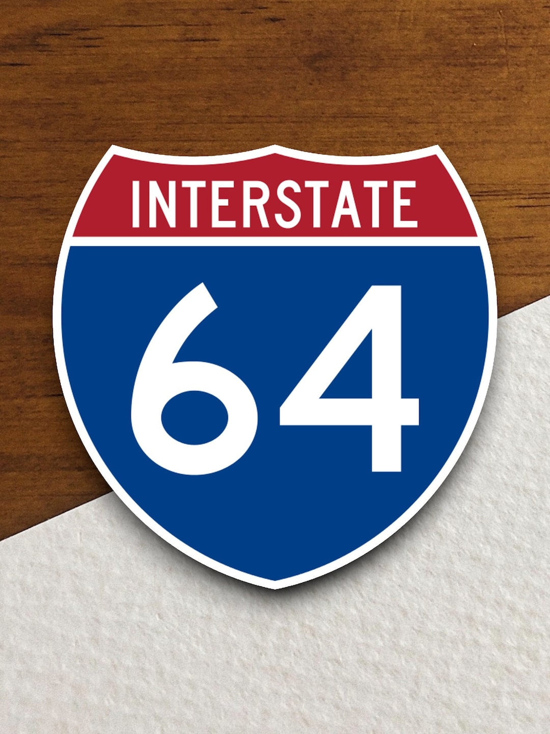 Interstate Route 64 Sticker, Interstate Highway Sign Expressway ...