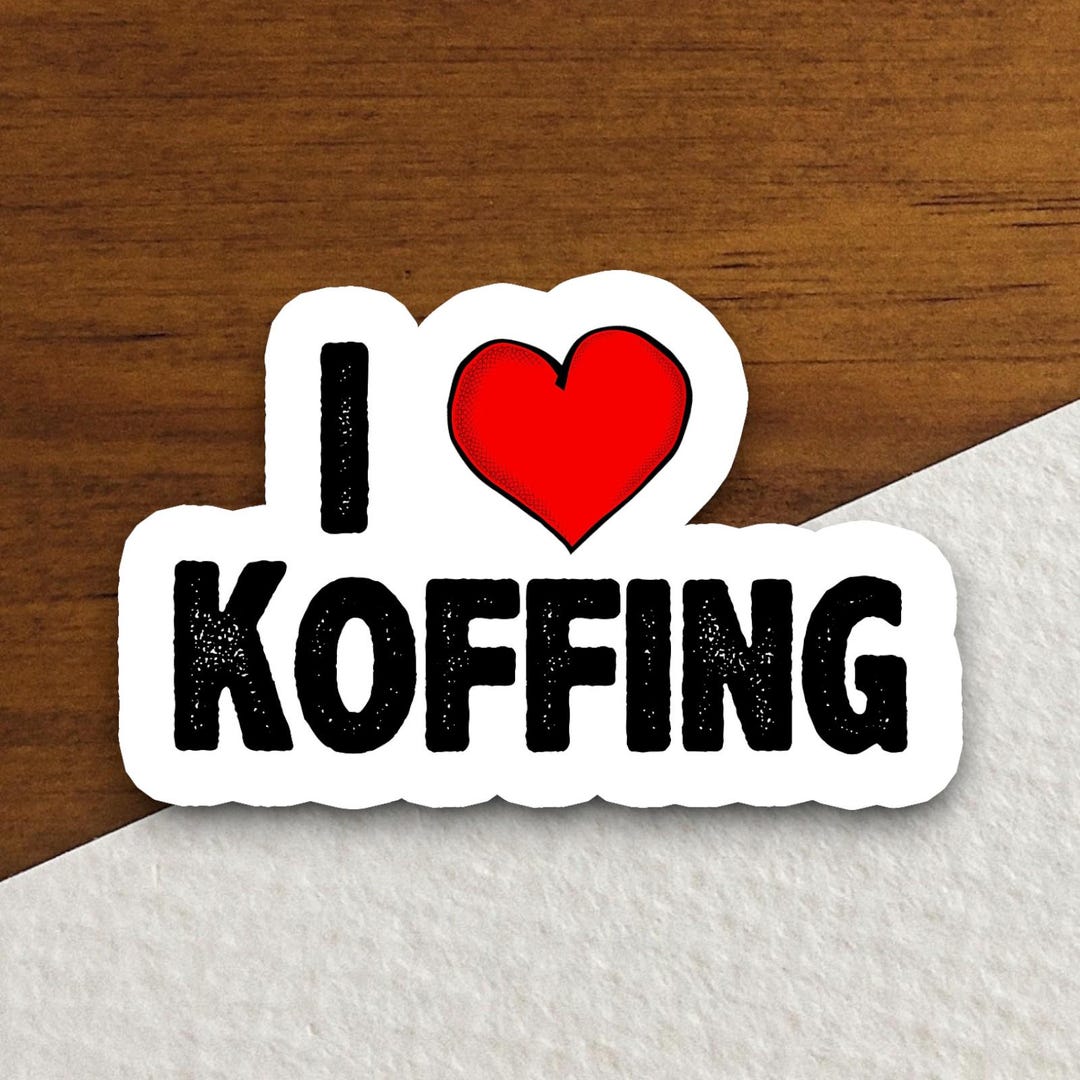 I Love Koffing Sticker, Pokémon Sticker, Heart Sticker, Love Sticker ...