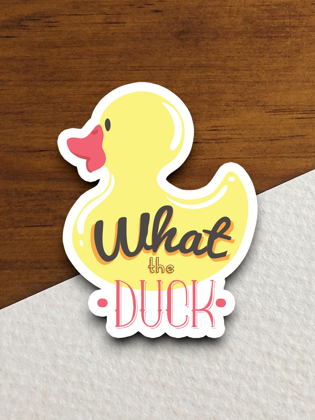 What the Duck Sticker, Animal Sticker, Laptop Decals, Duck Sticker, Pet ...