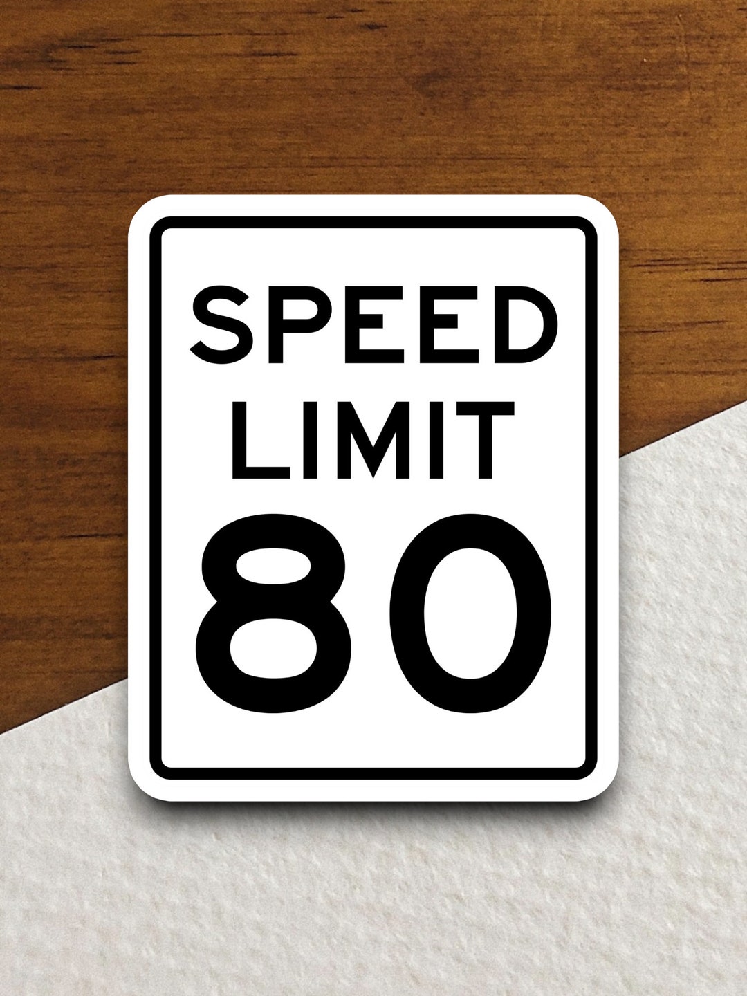 Speed Limit 80 Mph Sticker Road Sign Sticker Travel Sticker - Etsy