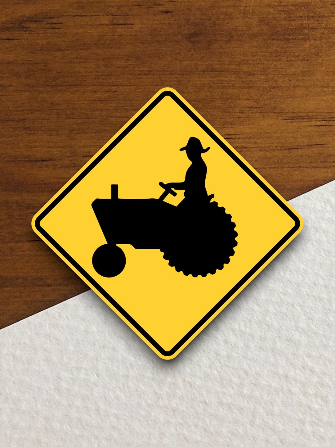 Farm Vehicles Road Sign Stickers, Traffic Sticker, Road Sign Decoration ...