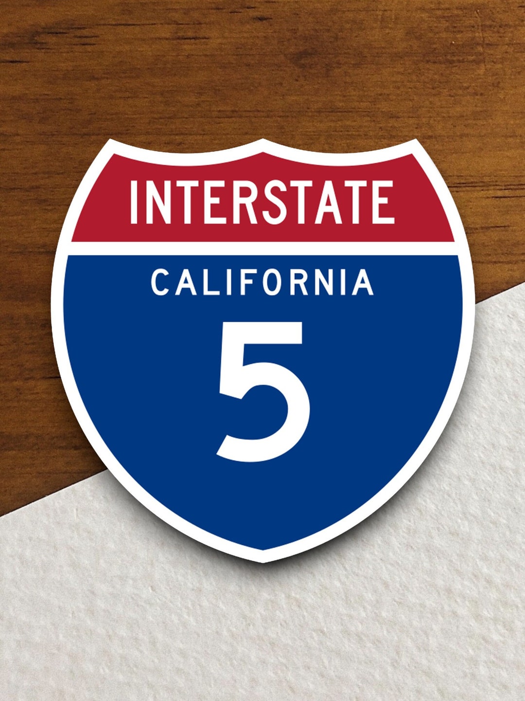 Interstate Route 5 California Sticker, California Sticker, Interstate ...