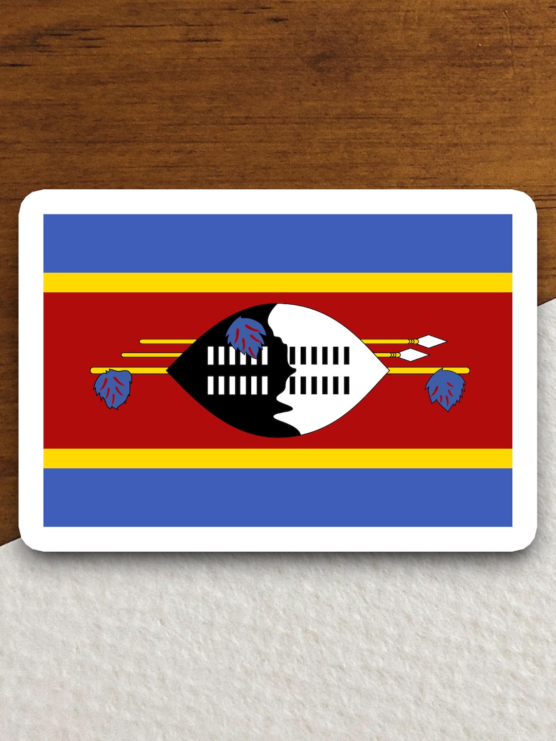 Eswatini (swaziland) Country Flag Sticker, International Country ...