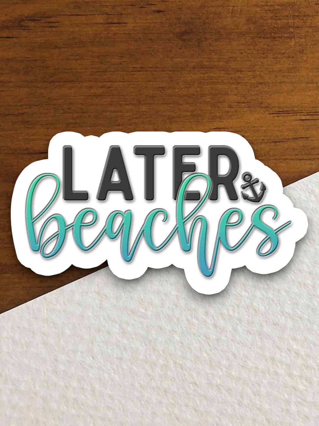 Later Beaches Sticker, Beach Sticker, Surf Sticker, Surfing Sticker ...