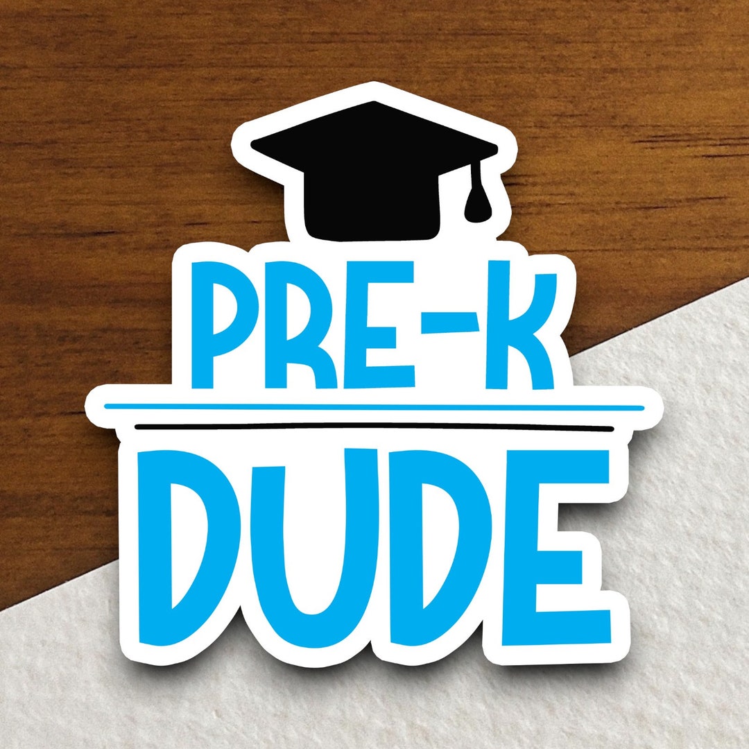 Pre-k Dude Sticker, Teacher Sticker, Education Sticker, School Sticker ...