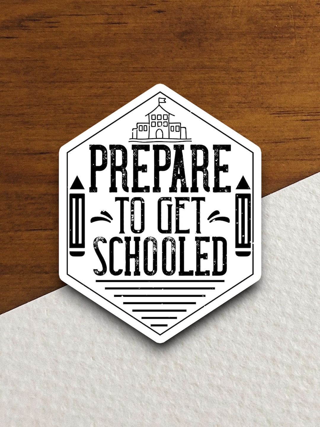 Prepare to Get Schooled Sticker, Teacher Sticker, Education Sticker ...