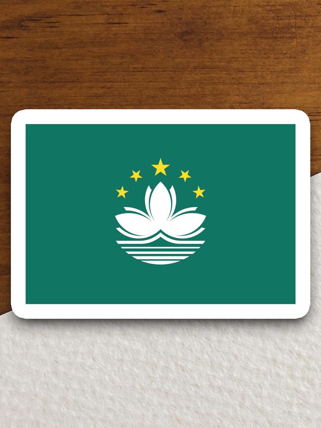 Macau Country Flag Sticker, International Country Sticker ...