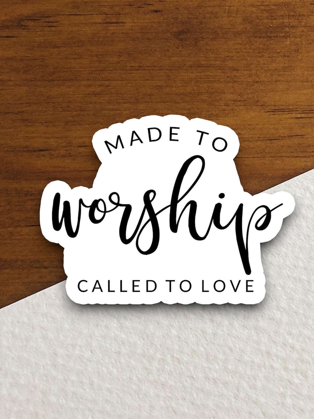 Made to Worship Called to Love Sticker, Religious Sticker, Faith ...