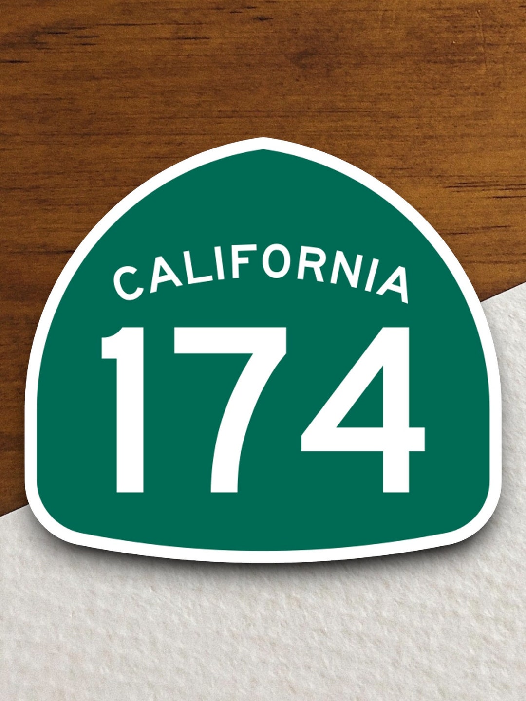 California State Route 174 Road Sign Sticker, Road Trip Sticker ...