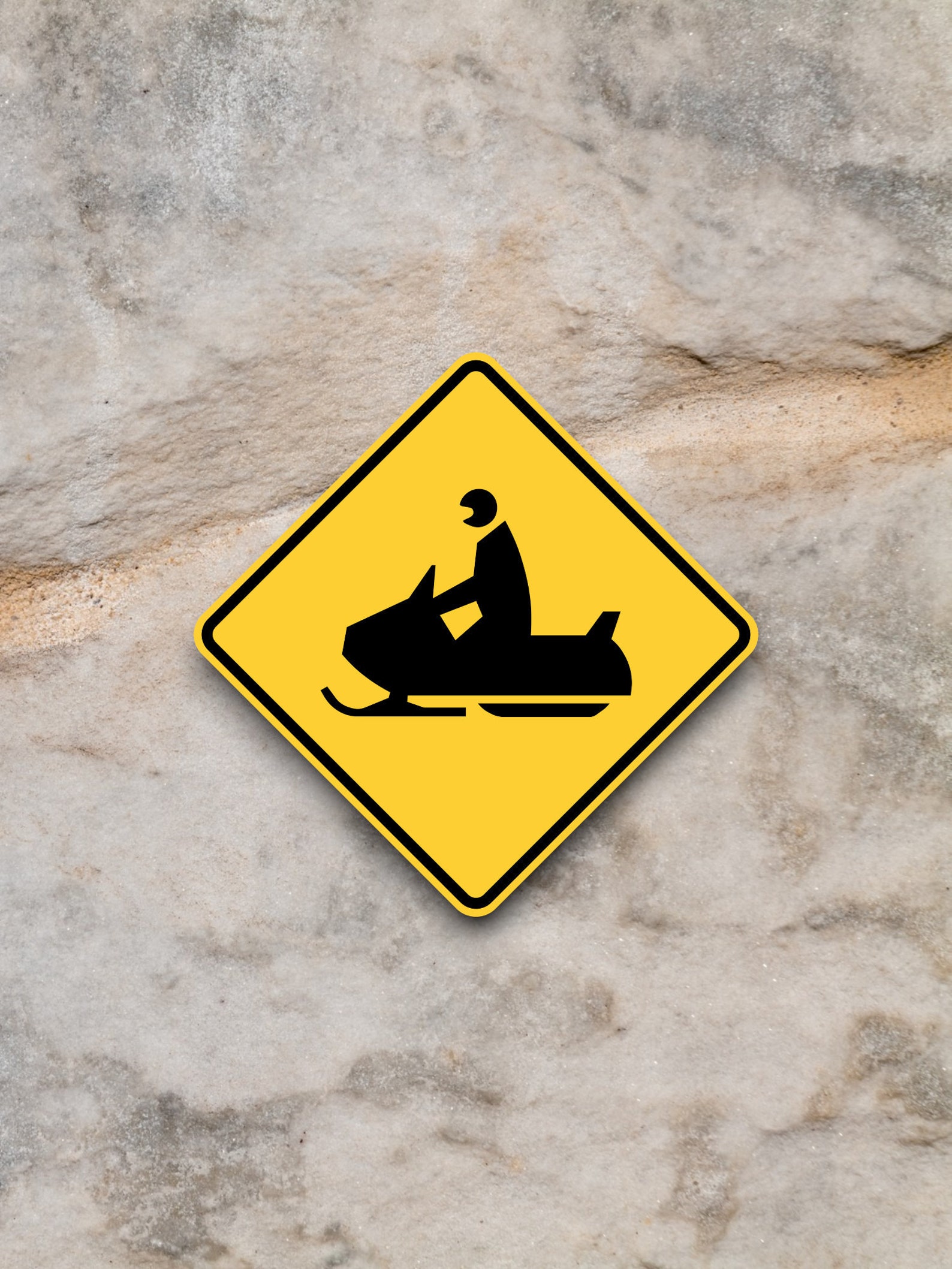 Snowmobile Road Sign Stickers, Traffic Sticker, Road Sign Decoration ...