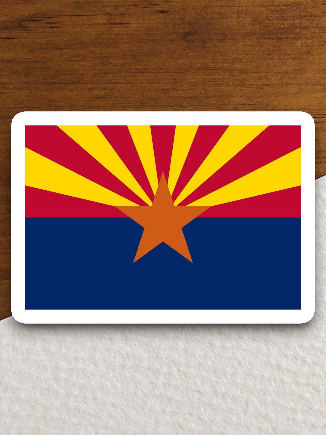 Arizona State Sticker, Arizona Flag Sticker, Pennant Sticker, Banner ...