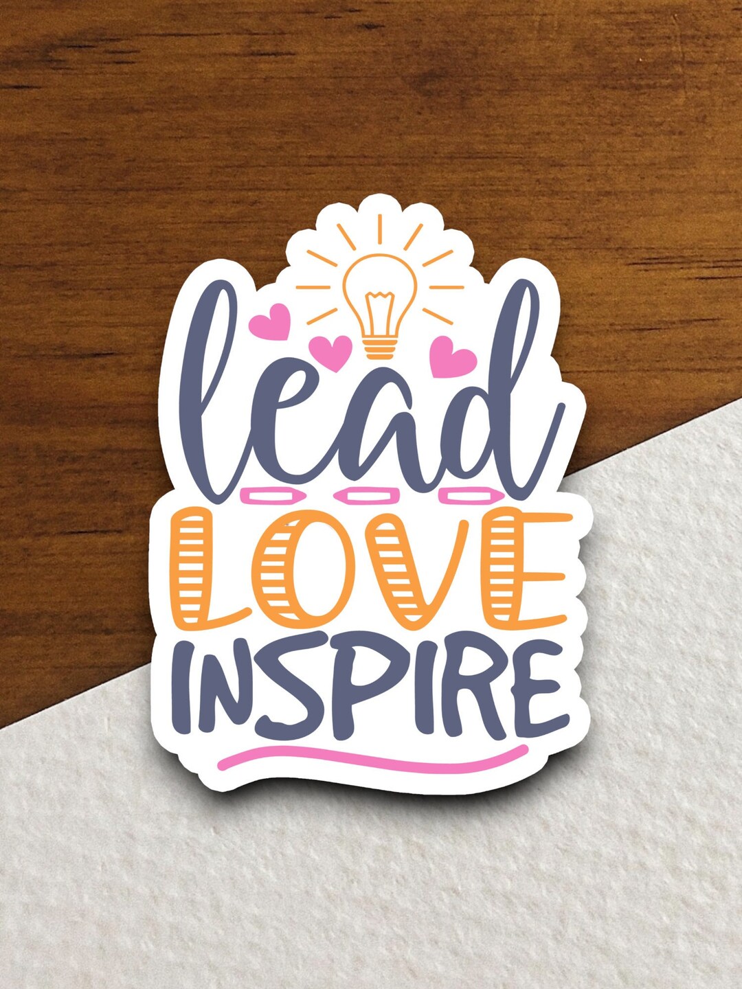 Lead Love Inspire Sticker: Christian Faith Decal - Etsy