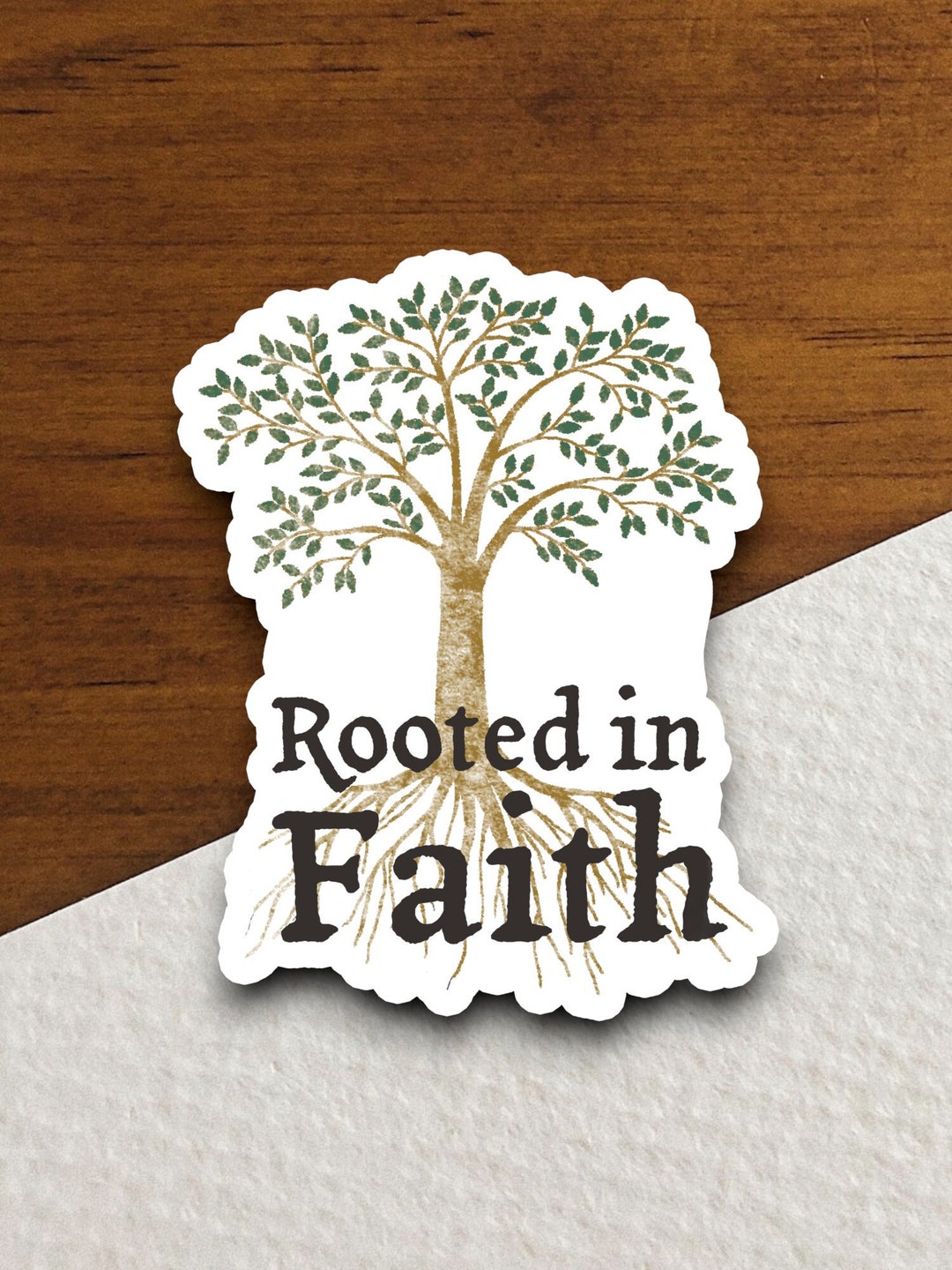 Rooted in Faith Sticker, Religious Sticker, Faith Sticker, Worship ...