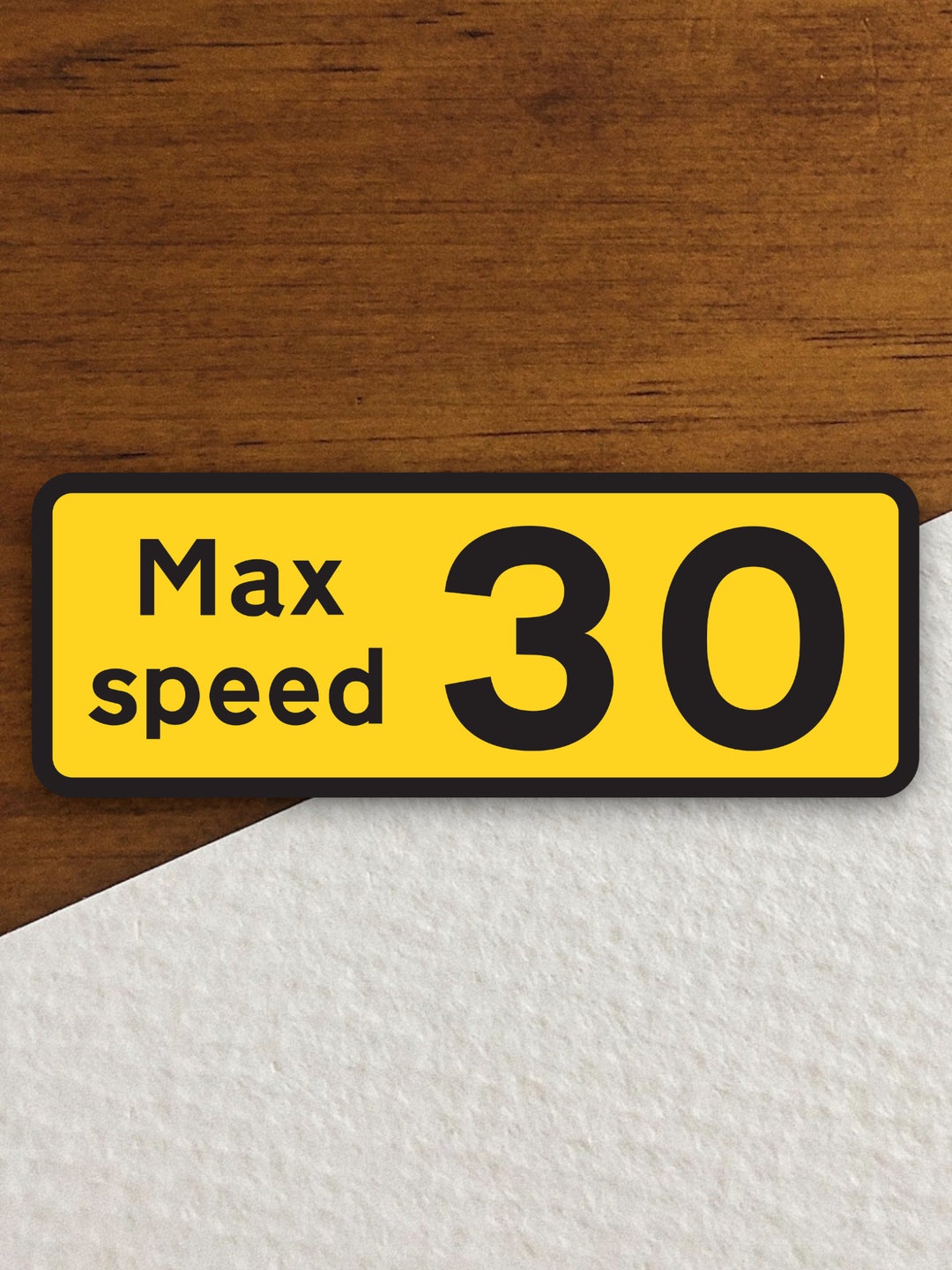 FIX Max Speed 30 Mph Sign Sticker , Road Sign Sticker, Travel Sticker ...