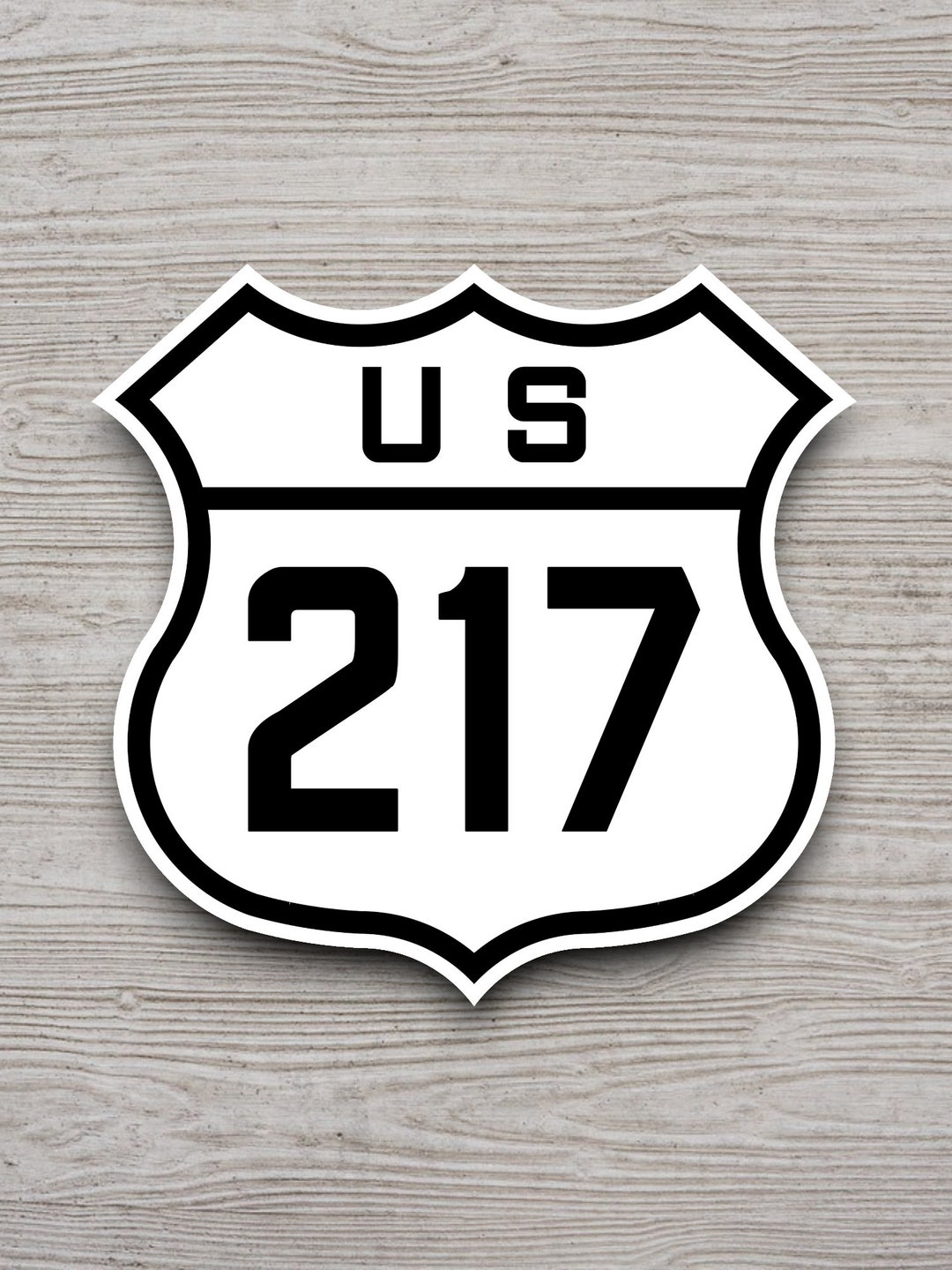 United States U.S. Route 217 Road Sign Sticker, Road Trip Sticker ...