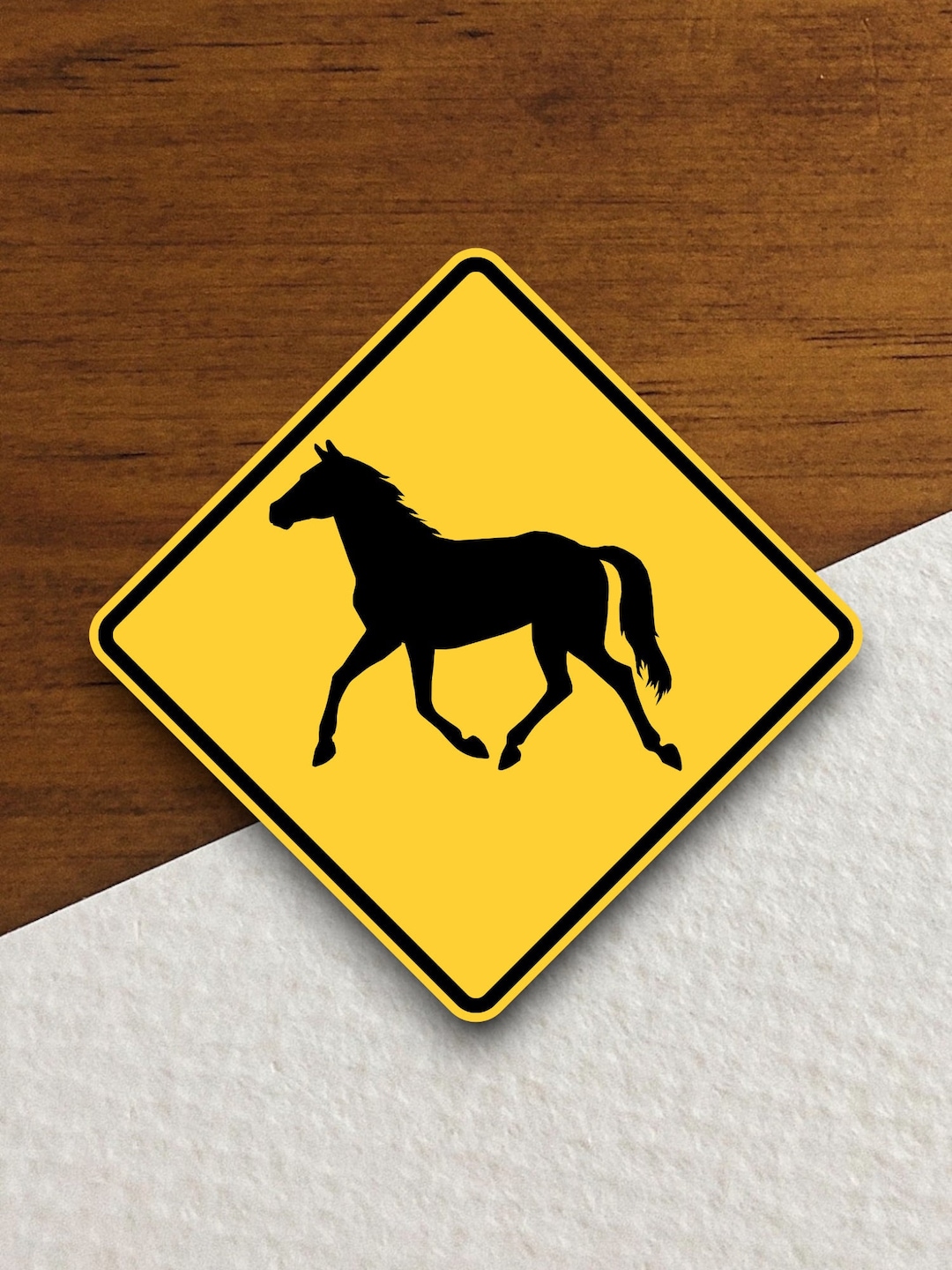 Wild Horse Road Sign Stickers, Room Decor, Traffic Sticker, Road Sign ...