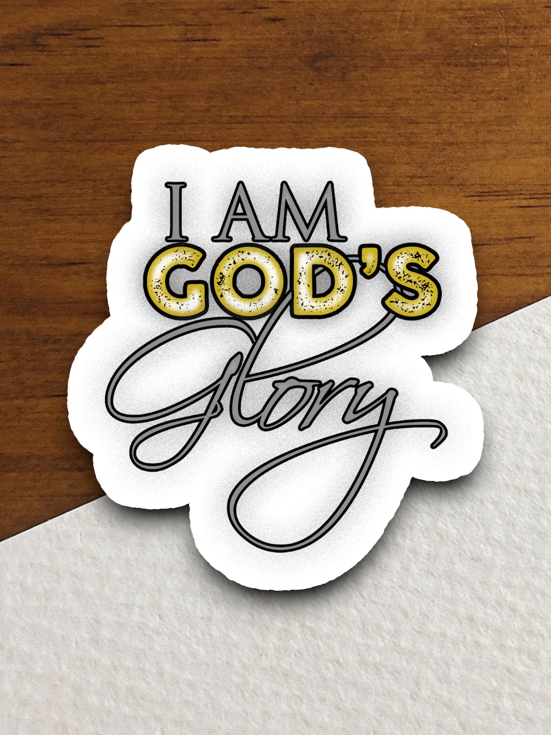 I Am God's Glory Sticker, Religious Sticker, Faith Sticker, Worship ...