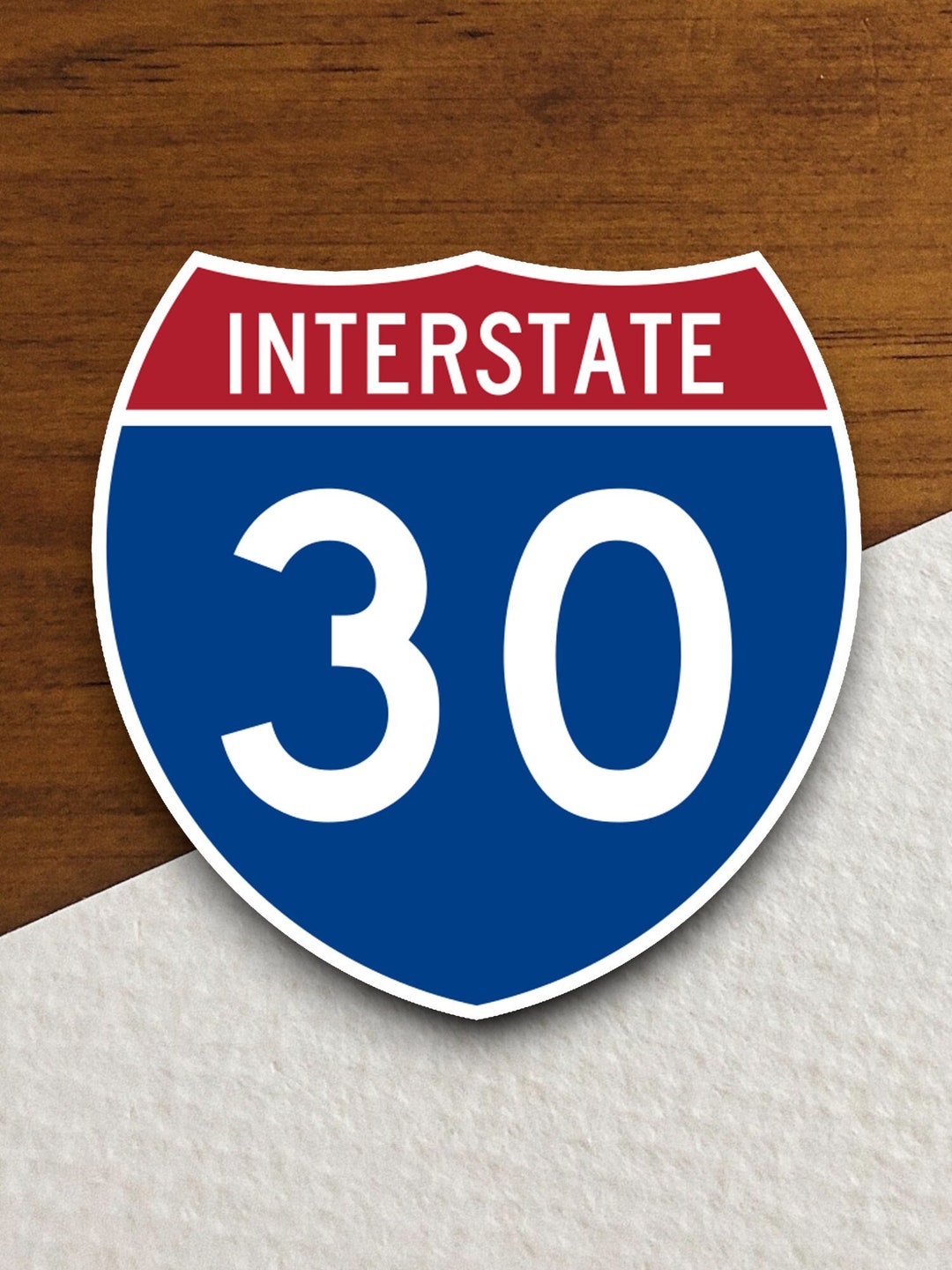 Interstate Route 30 Sticker, Interstate Highway Sign Expressway ...