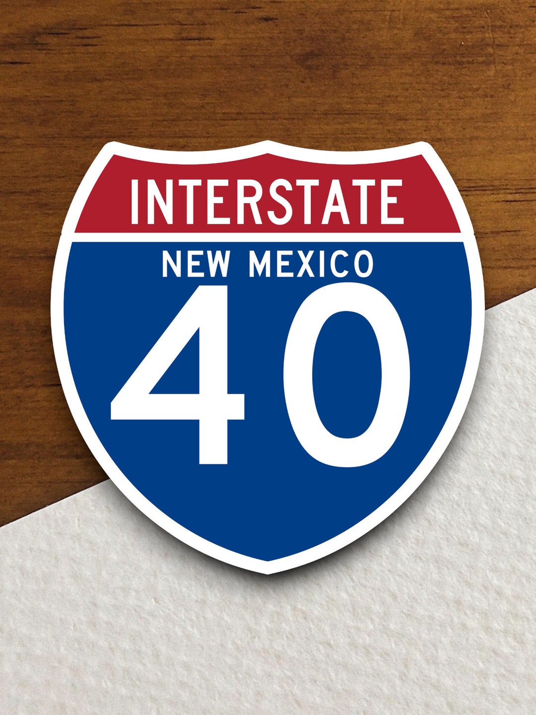 Interstate Route 40 Nevada Sticker, Interstate Highway Sign Expressway ...