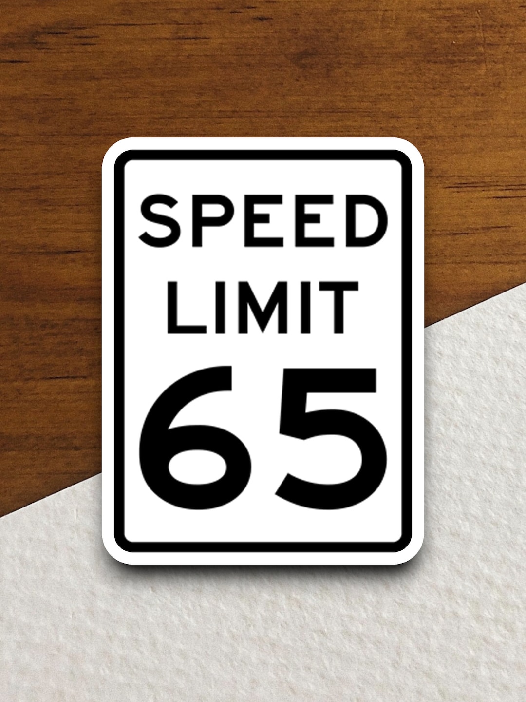 65 Miles per Hour Speed Limit Road Sign Sticker Speed - Etsy