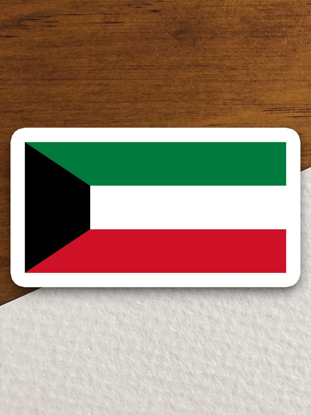Kuwait Country Flag Sticker, International Country Sticker ...