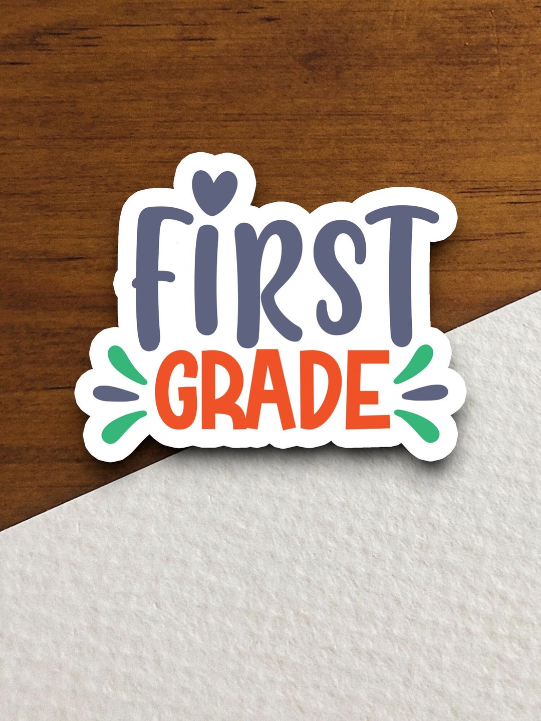 First Grade Teacher Sticker, Back to School Education Decal - Etsy