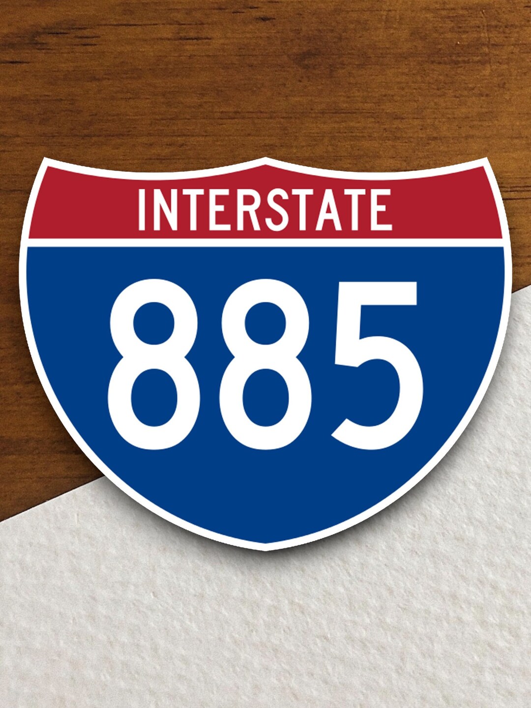 Interstate Route 885 Sticker, Interstate Highway Sign Expressway ...