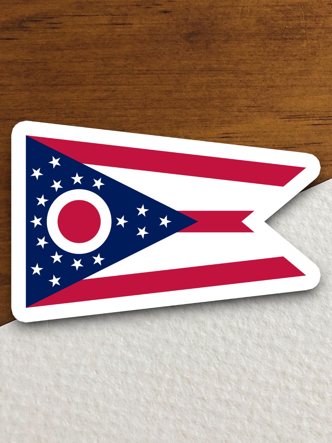 Ohio State Sticker, Ohio Flag Sticker, Pennant Sticker, Banner Sticker ...