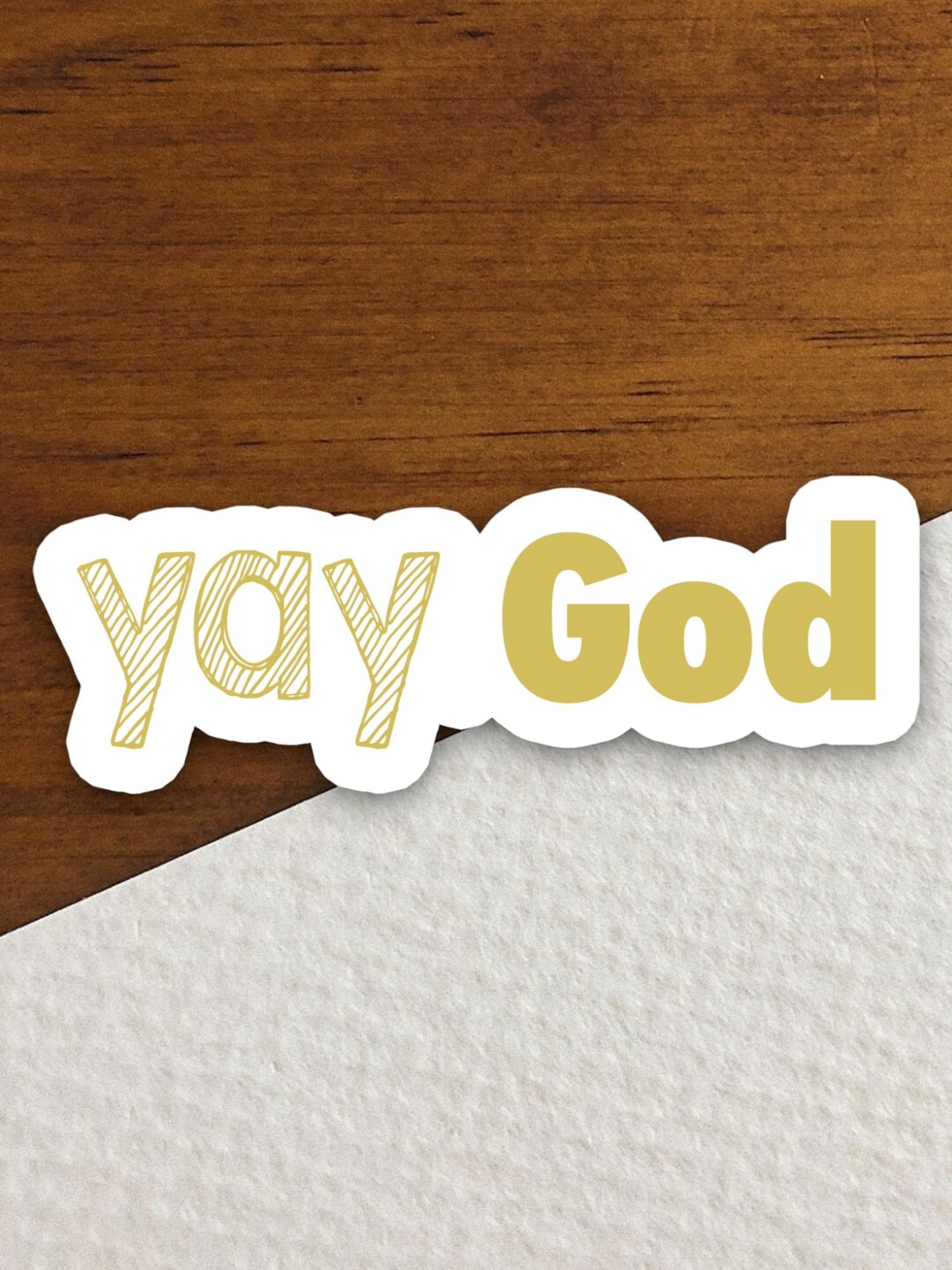 Yay God Sticker, Religious Sticker, Faith Sticker, Worship Sticker ...