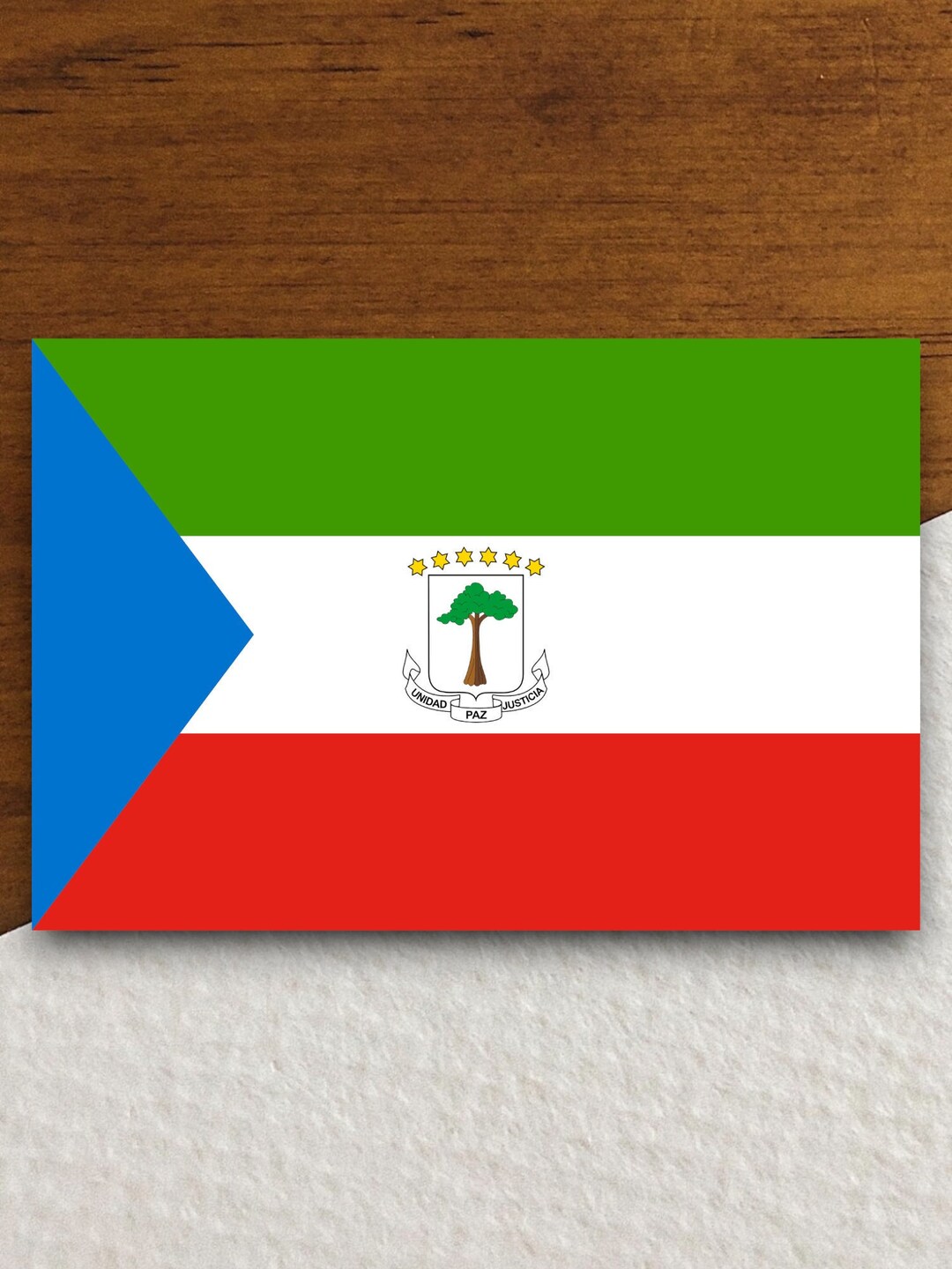 Equatorial Guinea Flag Sticker International Country Sticker - Etsy
