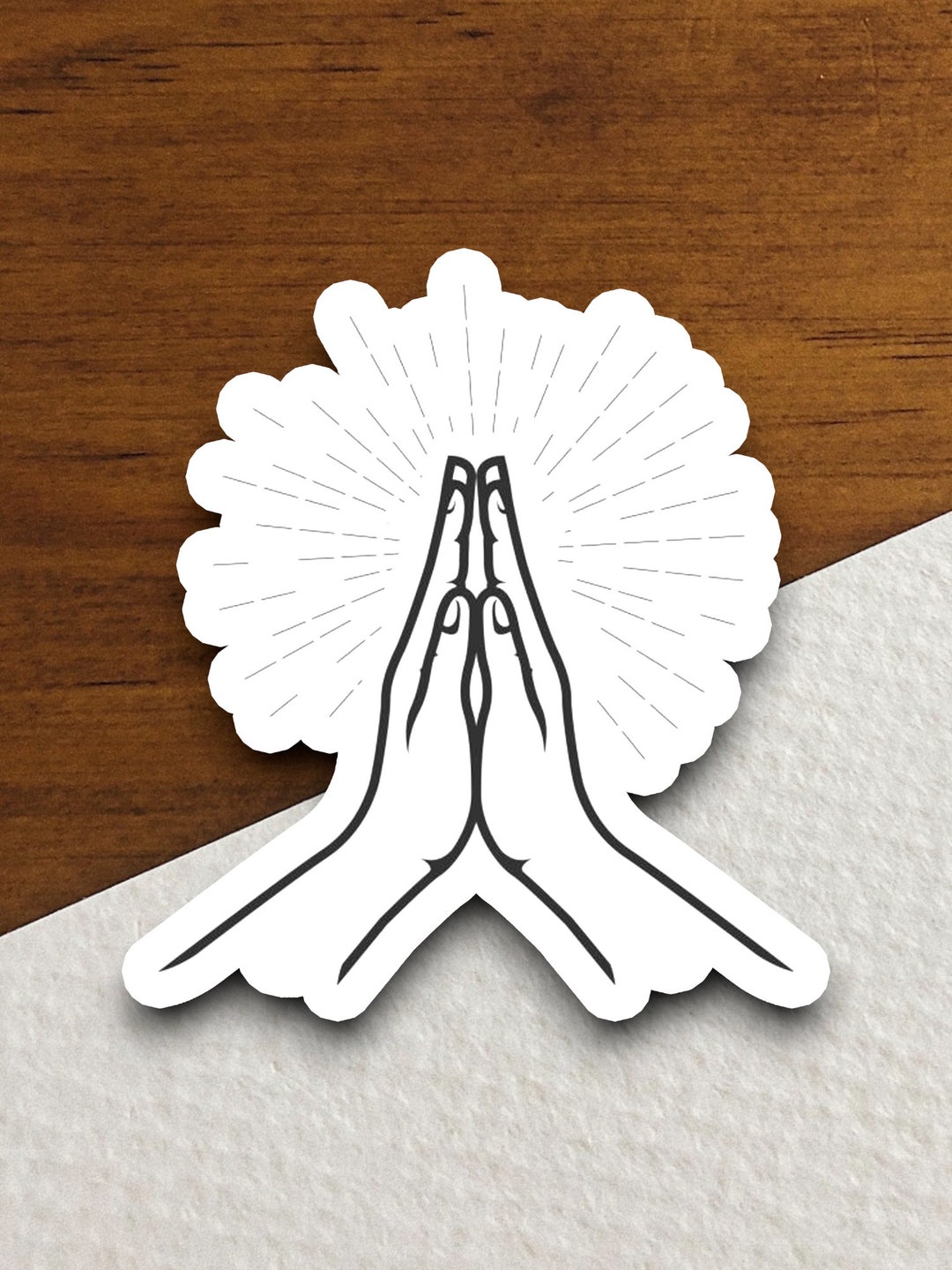 Praying Hands Sticker, Religious Sticker, Faith Sticker, Worship ...