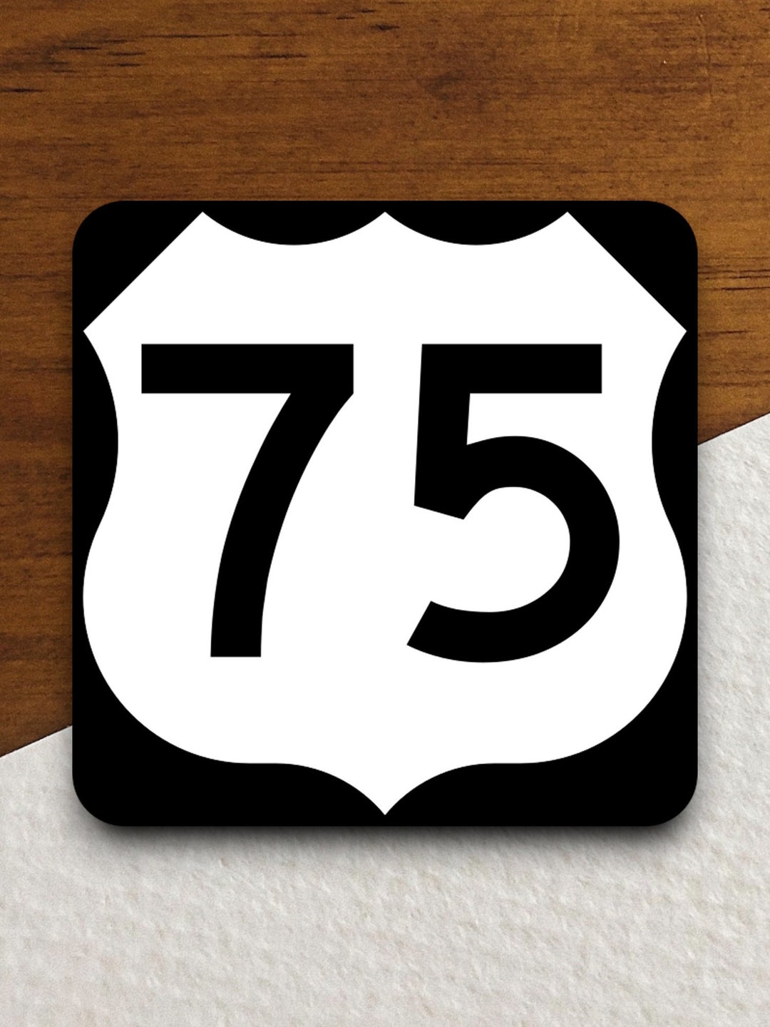 United States Route 75 Road Sign Sticker, Road Trip Sticker, Highway ...