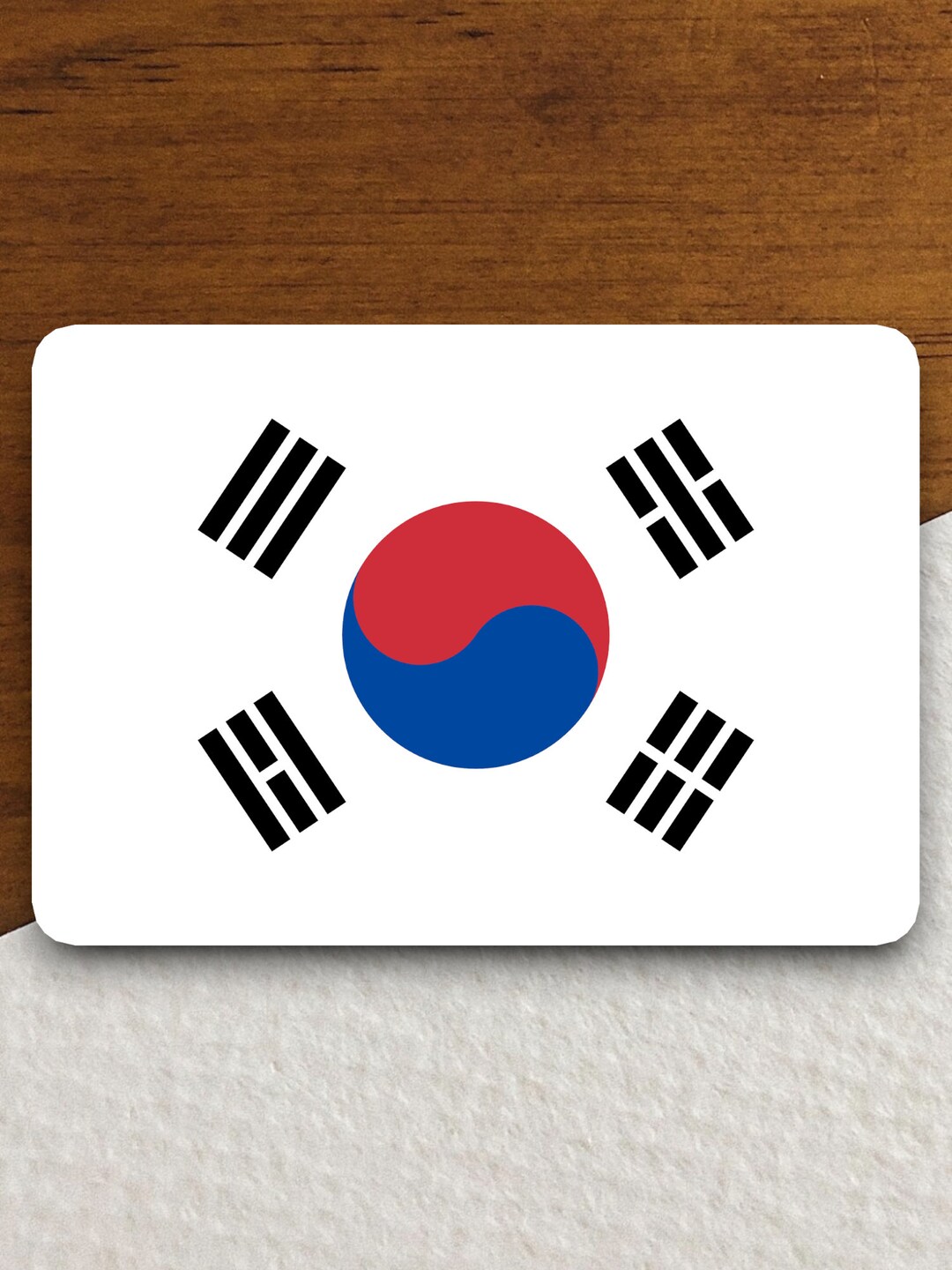 South Korea Country Flag Sticker, International Country Sticker ...
