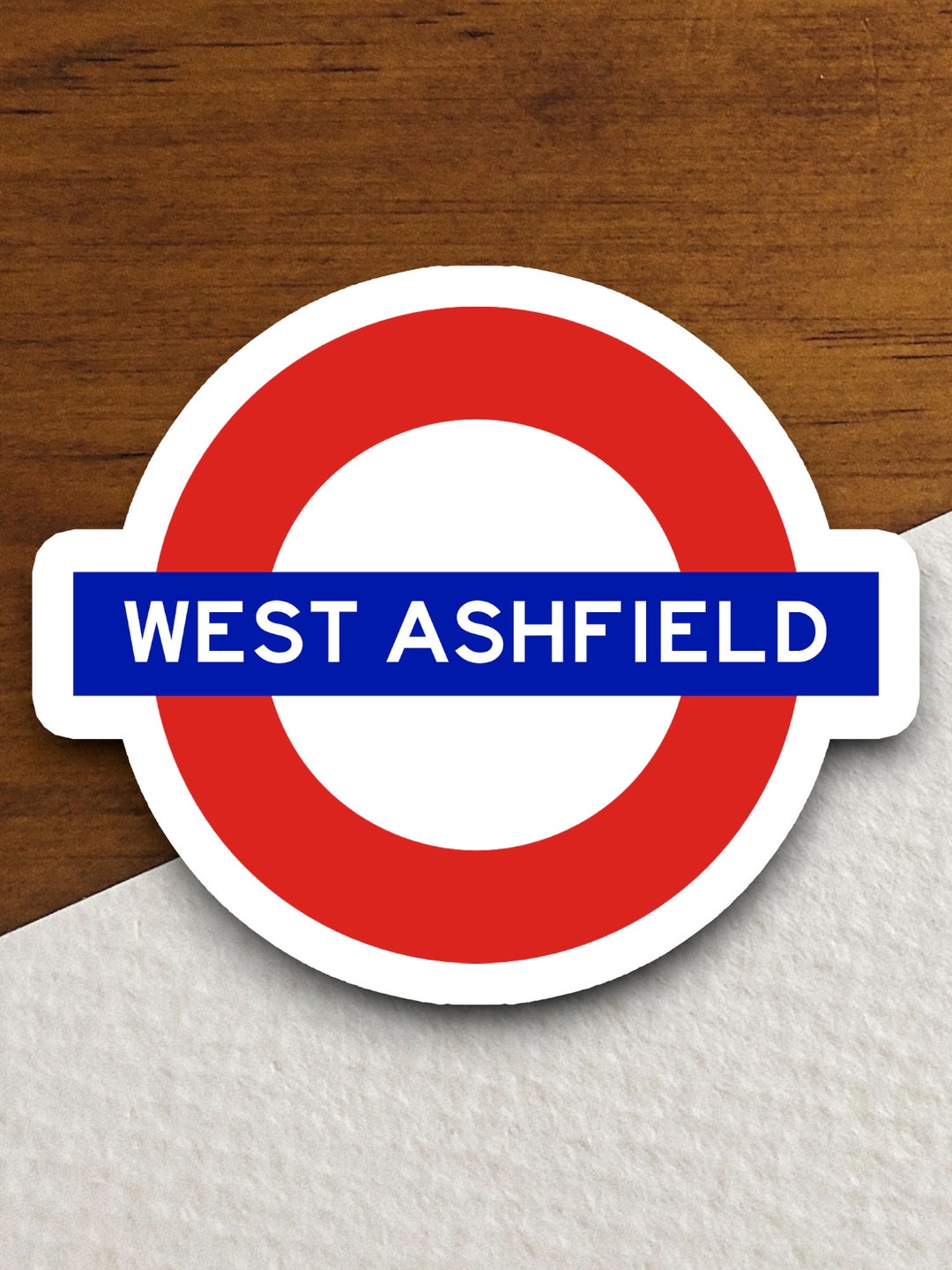 West Ashfield Station Sticker, the Underground Tube in London England ...