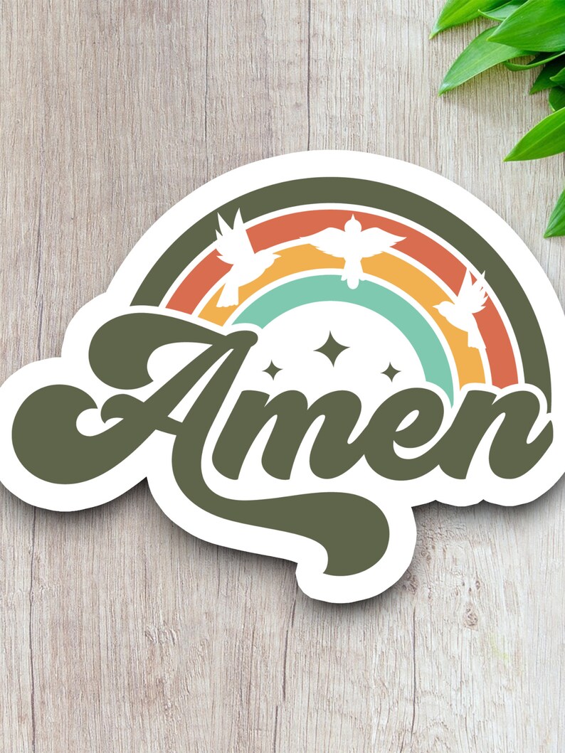 Amen Sticker, Religious Sticker, Faith Sticker, Worship Sticker ...