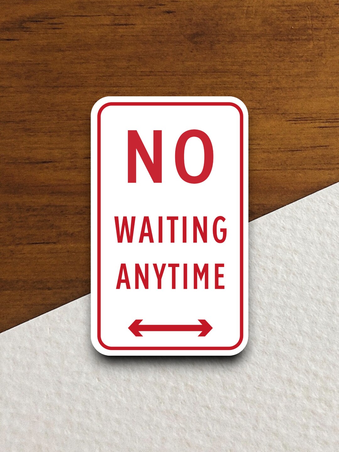 No Waiting Anytime Road Sign Stickers, Traffic Sticker, Road Sign ...