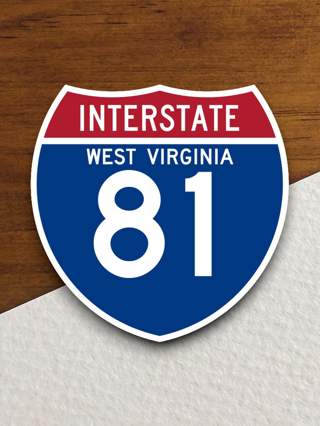 Interstate Route 81 West Virginia Sticker, Interstate Highway Sign ...