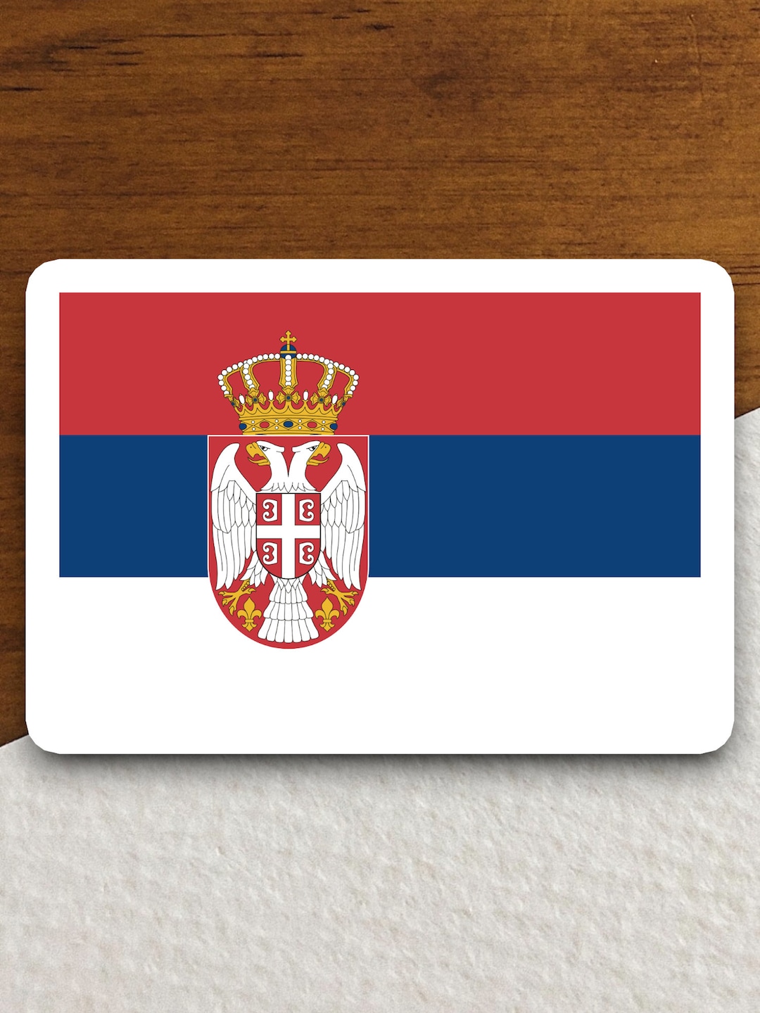 Serbia Country Flag Sticker, International Country Sticker ...
