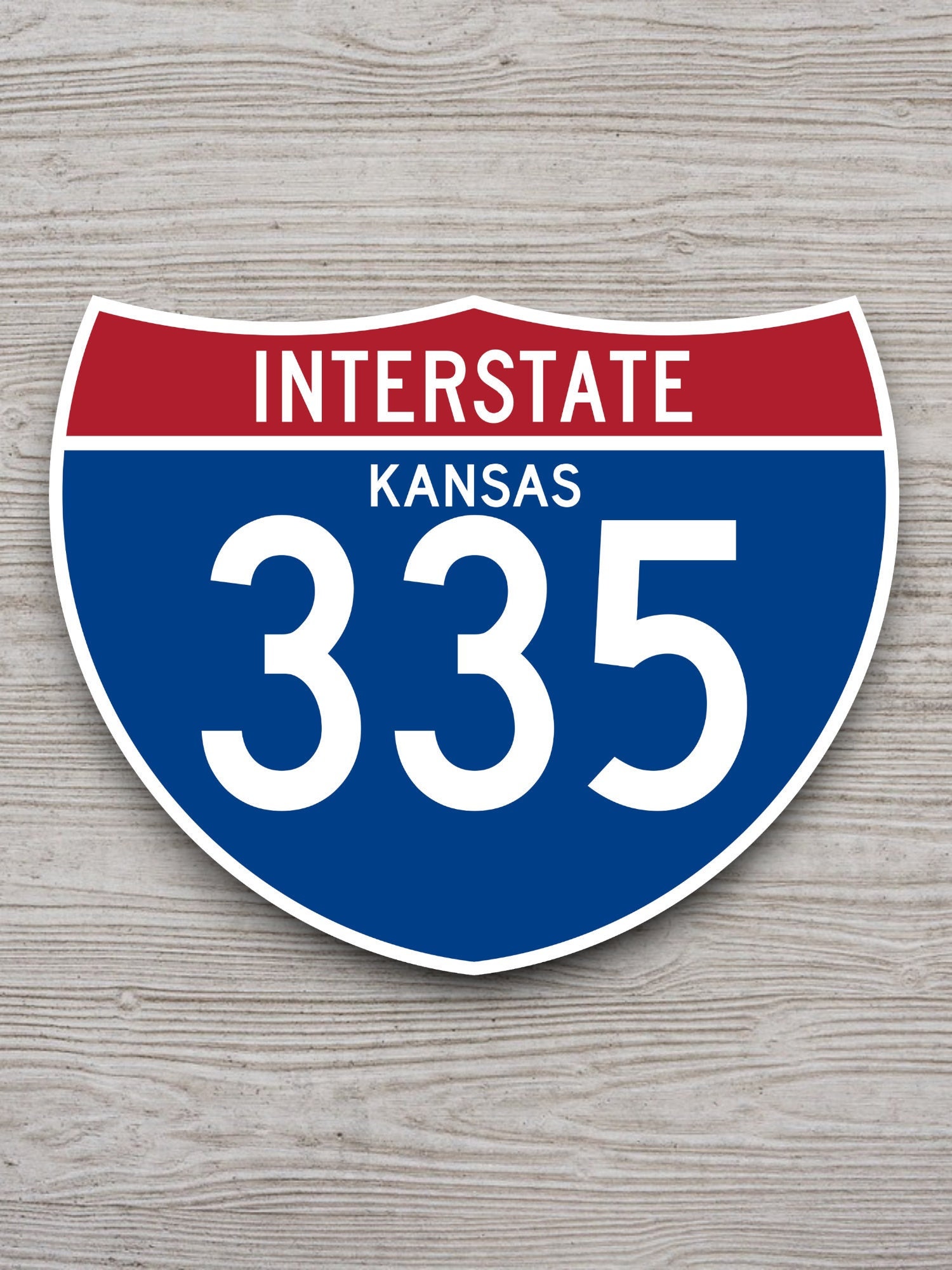 Interstate Route 335 Kansas Sticker, Interstate Highway Sign Expressway ...