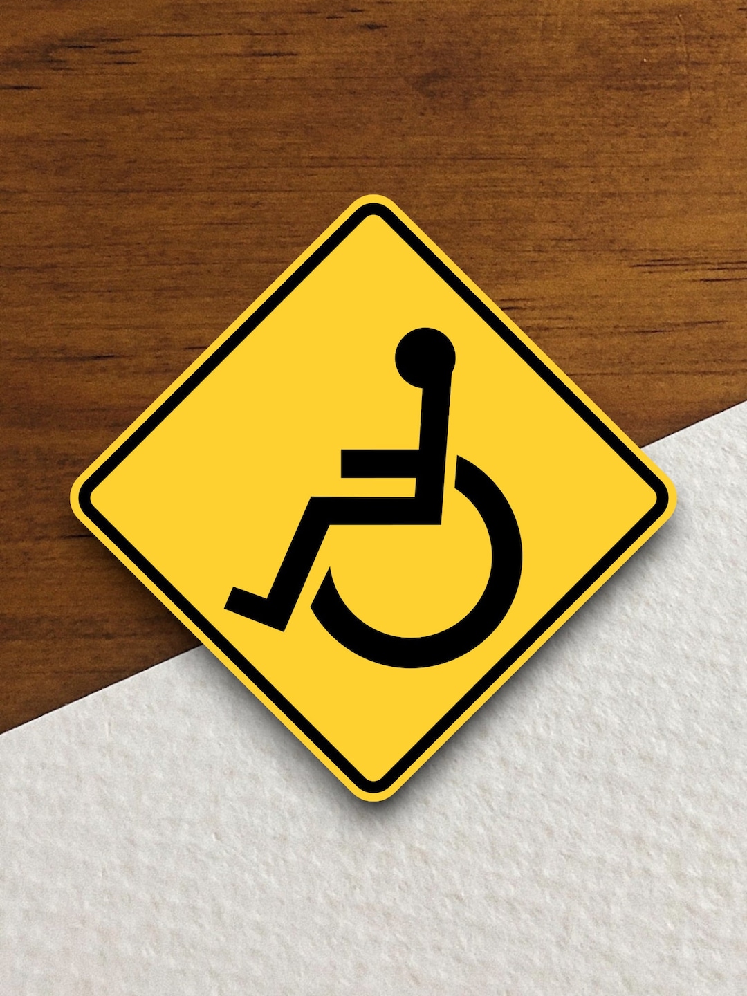 Handicapped Road Sign Stickers, Room Decor, Traffic Sticker, Road Sign ...