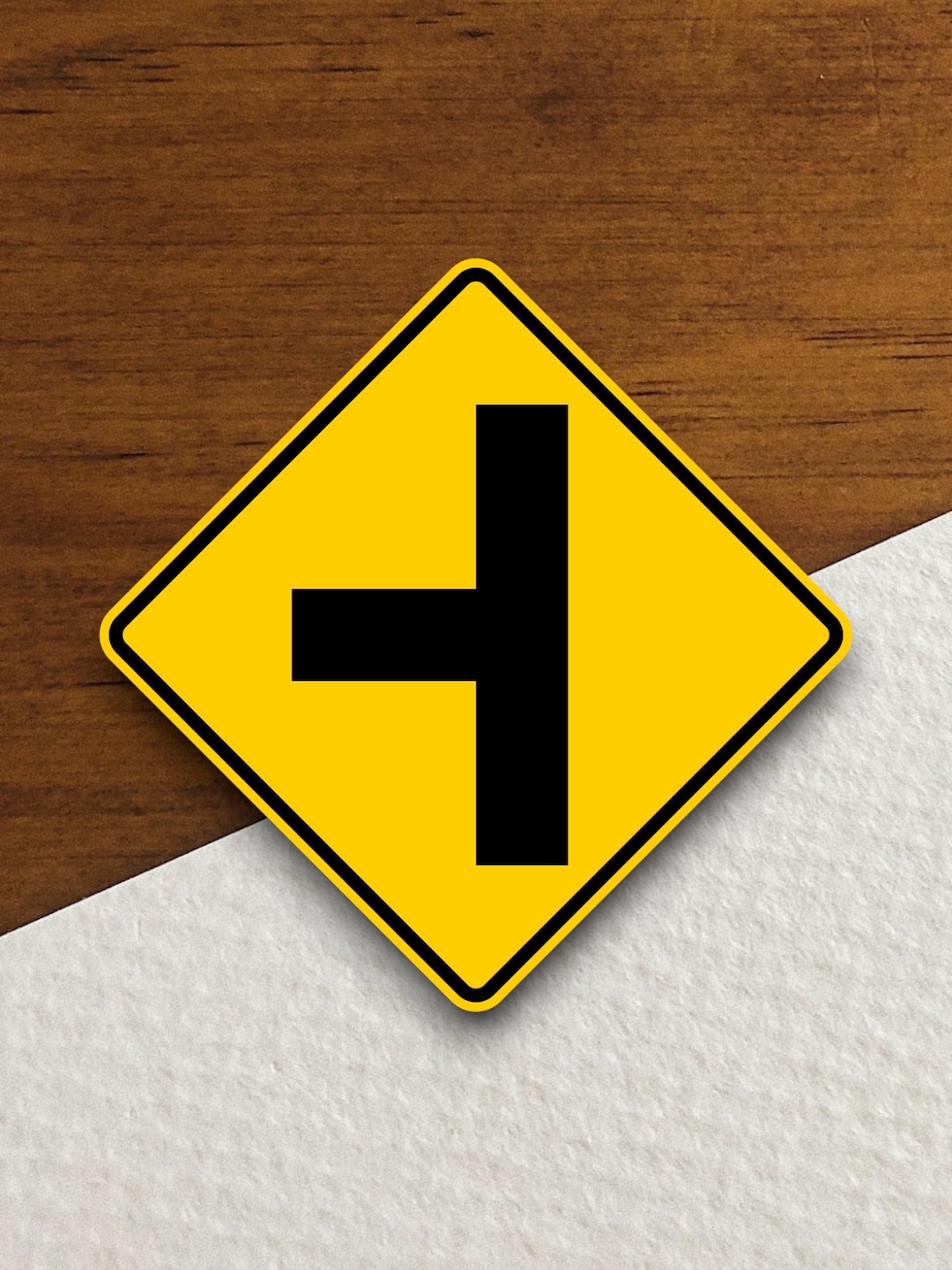 Side Road Junction Road Sign Stickers, Traffic Sticker, Road Sign ...