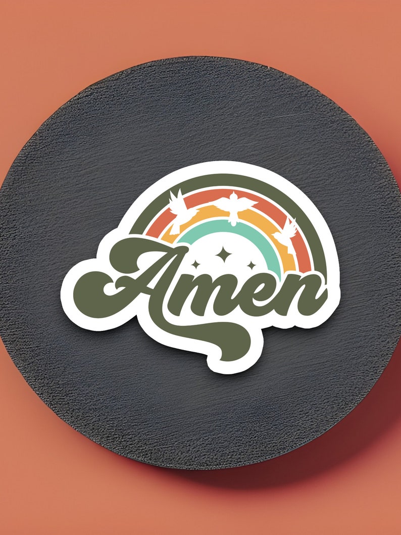 Amen Sticker, Religious Sticker, Faith Sticker, Worship Sticker ...