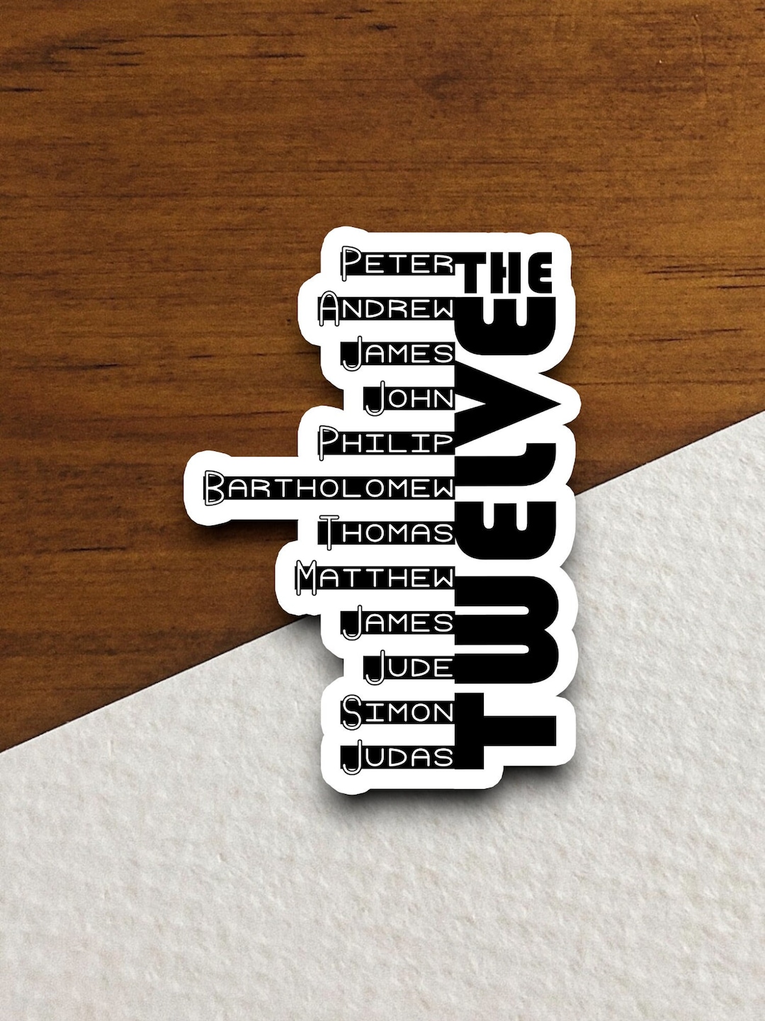 The Twelve Apostles Sticker, Christian Gifts, Planner Stickers, Laptop ...