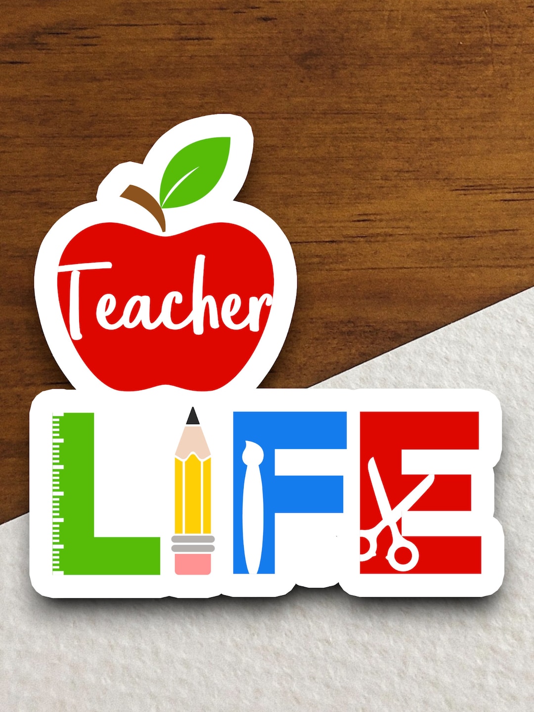 Teacher Life Sticker, Teacher Sticker, Education Sticker, School ...