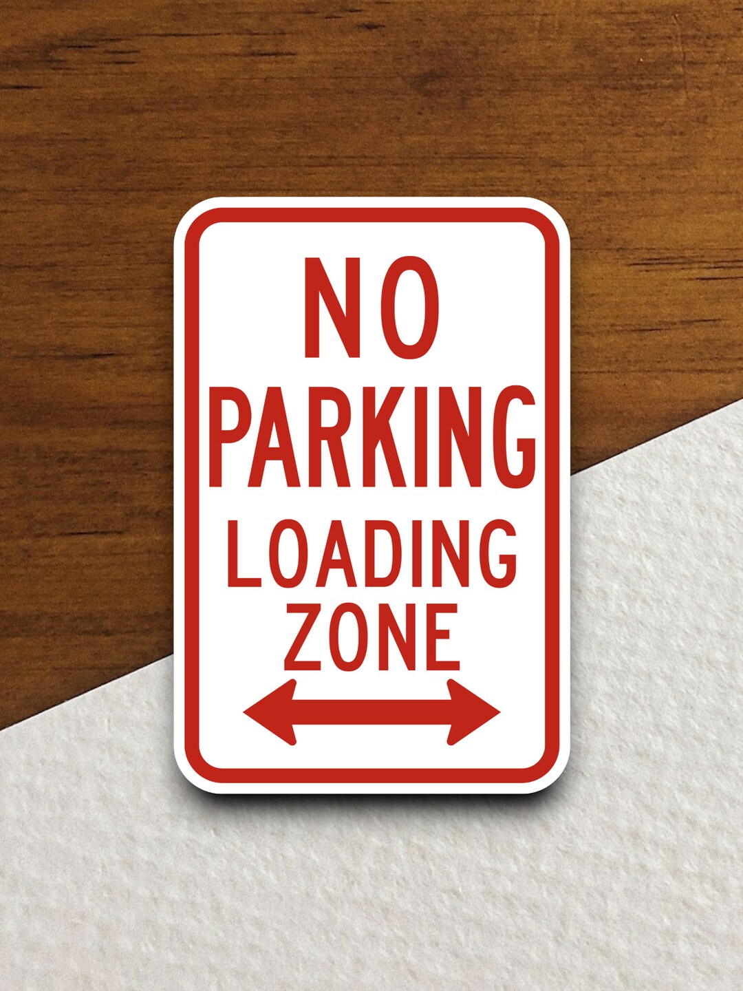 No Parking Loading Zone Sticker, Souvenir Travel Sticker, Road Sign ...