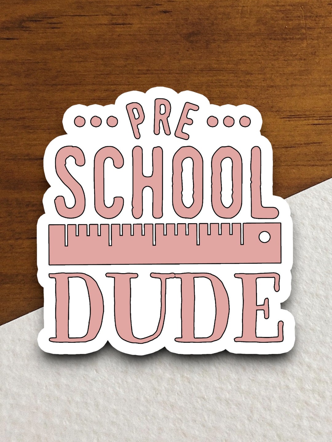 Pre-school Dude Sticker, Teacher Sticker, Education Sticker, School ...