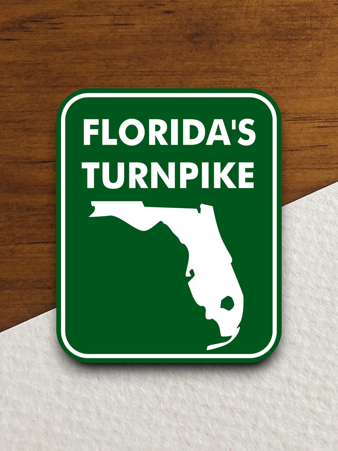 Florida's Turnpike Sticker United States Road Sign - Etsy