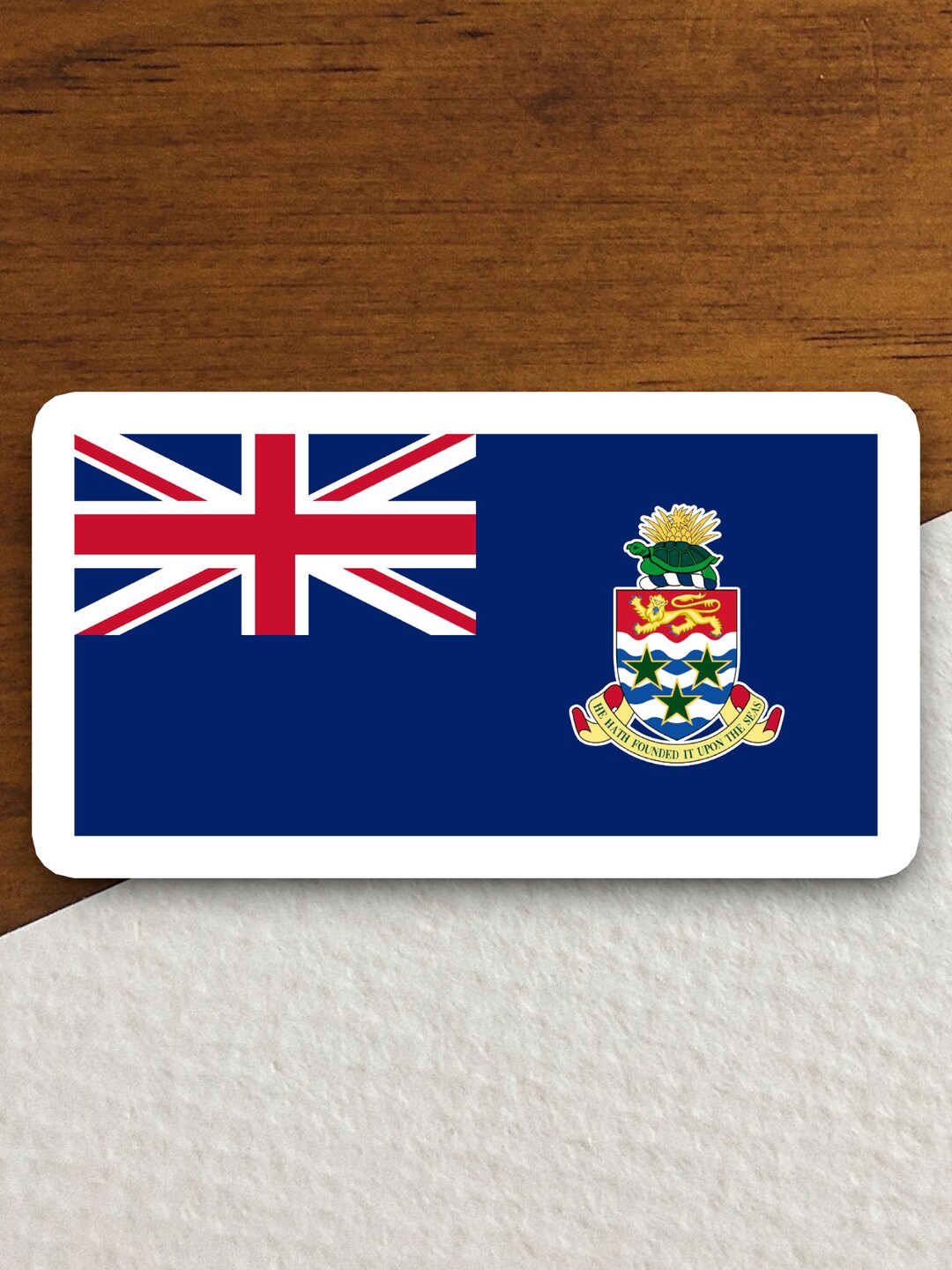 Cayman Islands Country Flag Sticker, International Country Sticker ...