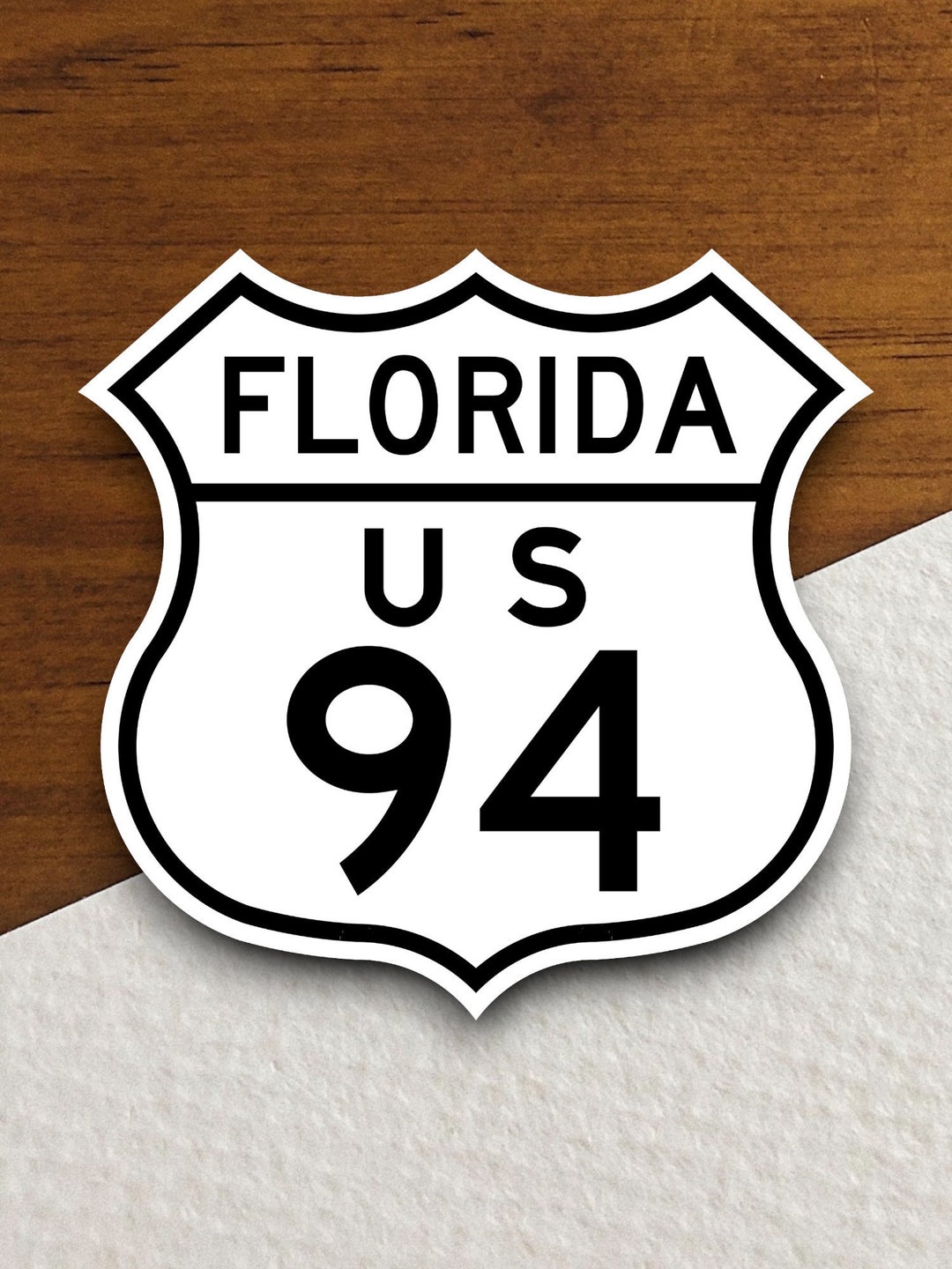 United States Route 94 Florida Road Sign Sticker, Road Trip Sticker ...