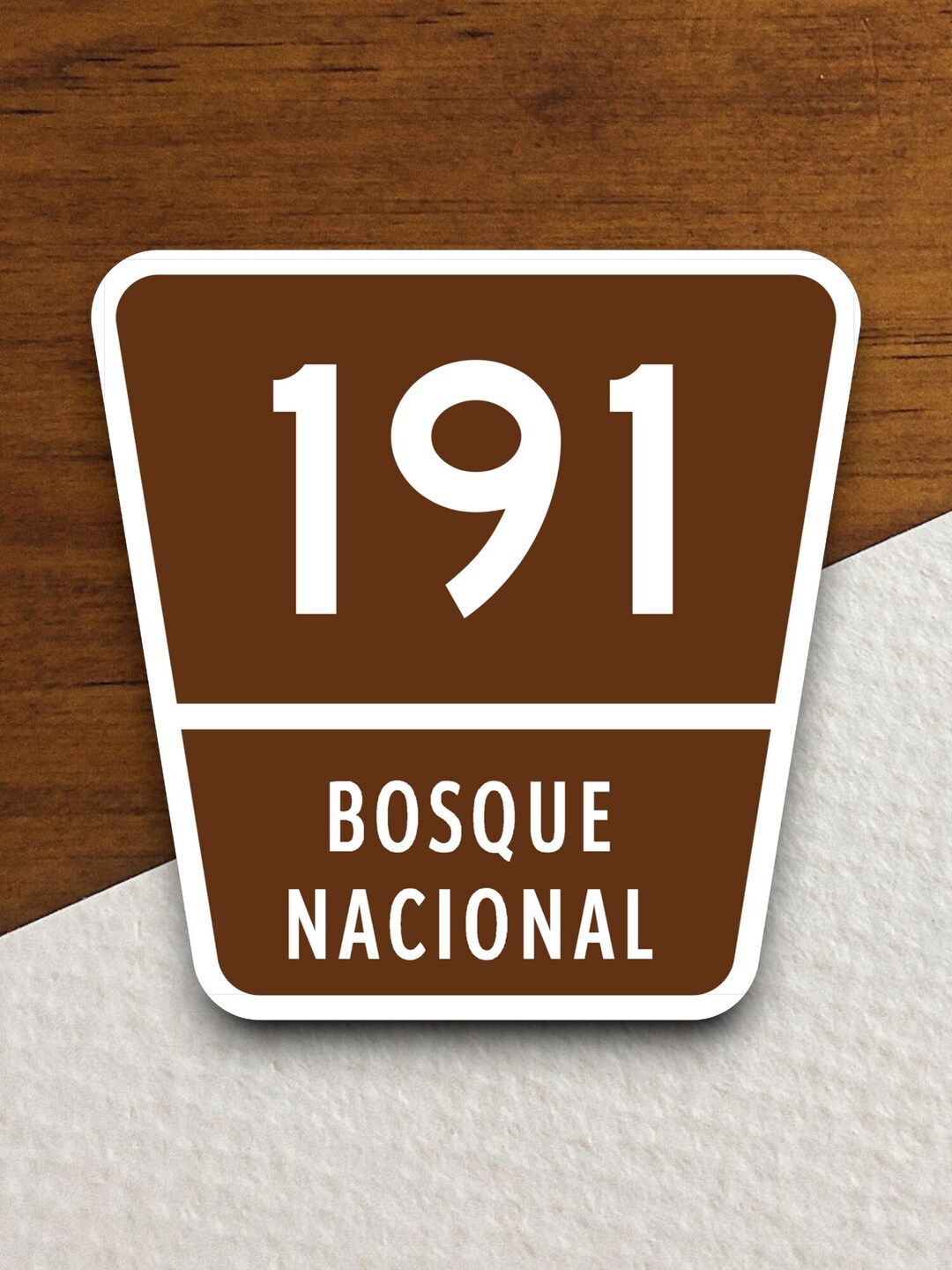 National Forest Highway Route 191 Puerto Rico Road Sign Sticker, Road ...